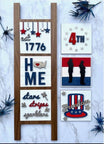 July 4th Ready to Paint Leaning Ladder Sign - Interchangeable – New ...