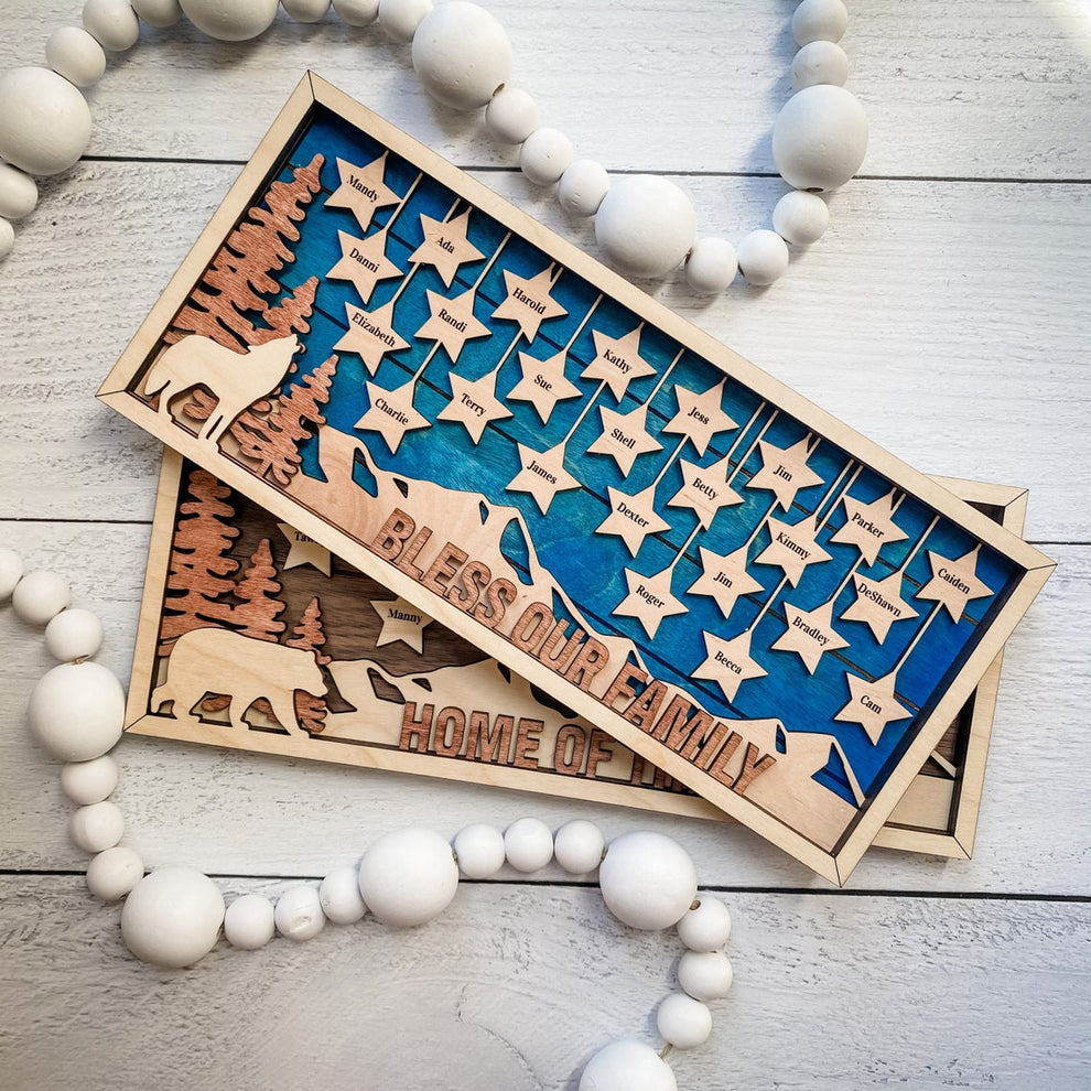 Hanging Stars Frame Sign - Personalized & Finished – New Creations By Jen