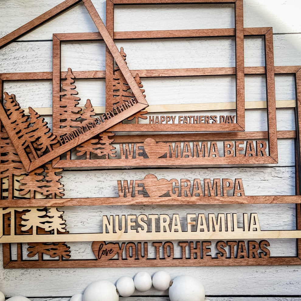 Hanging Stars Frame Sign - Personalized & Finished – New Creations By Jen